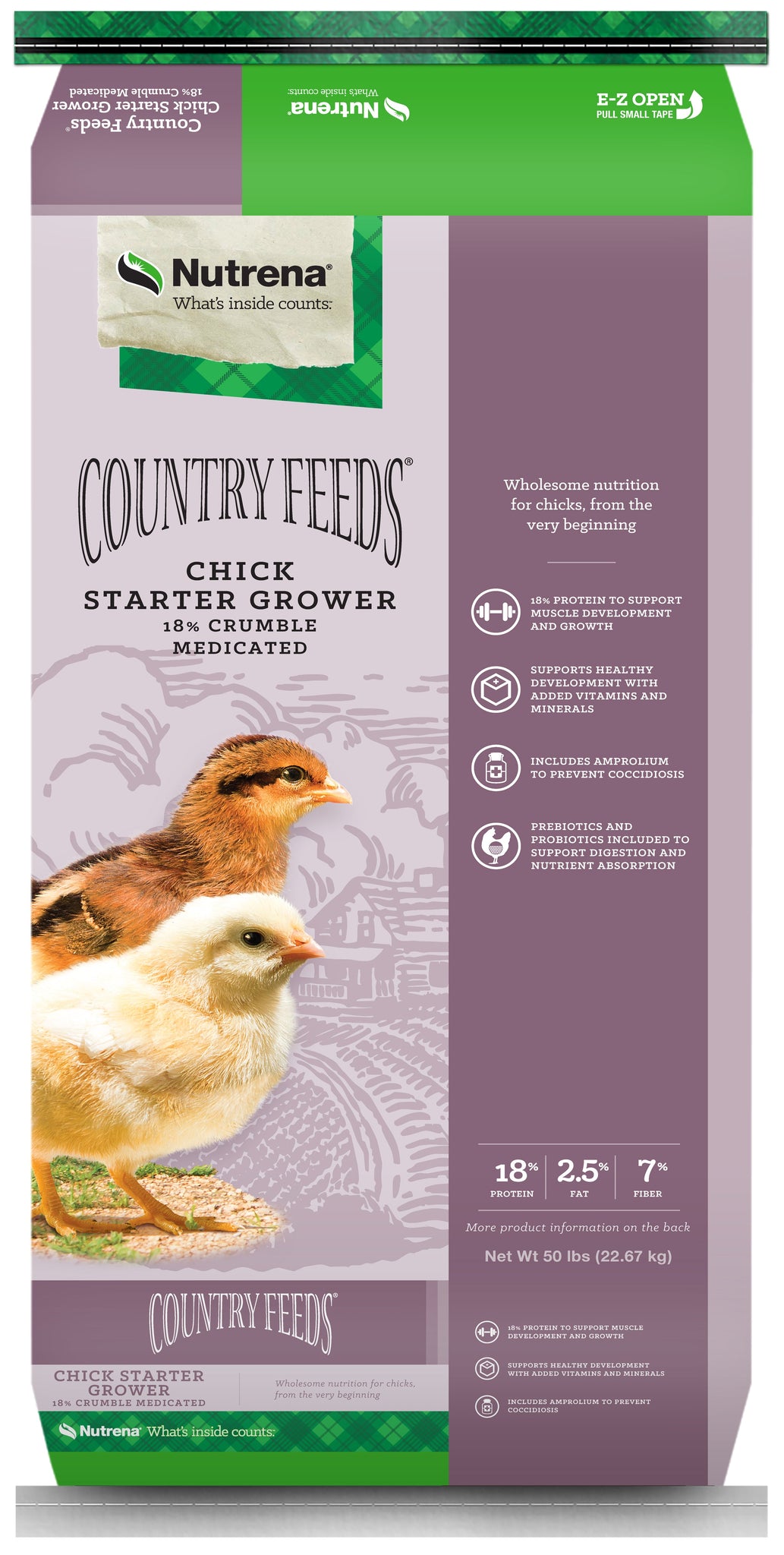 Nutrena® Country Feeds® Chick Starter Grower Feed Medicated ...